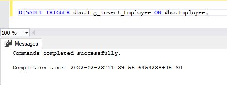 Triggers In SQL Server