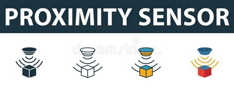 Proximity Sensor Icon From Sensors Icons Collection Creative Two Colors Design Symbol Proximity