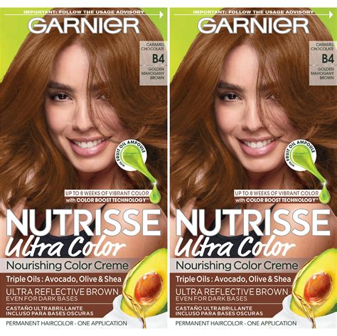 Buy Garnierhair Color Sse Ultra Color Nourishing Creme B4 Golden Mahogany Brown Caramel