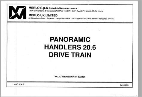 Merlo Service Manual Panoramic Handlers P20 6sc Pdf