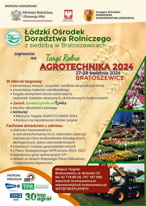 Zapraszamy Na Targi Rolne Agrotechnika Do Bratoszewic