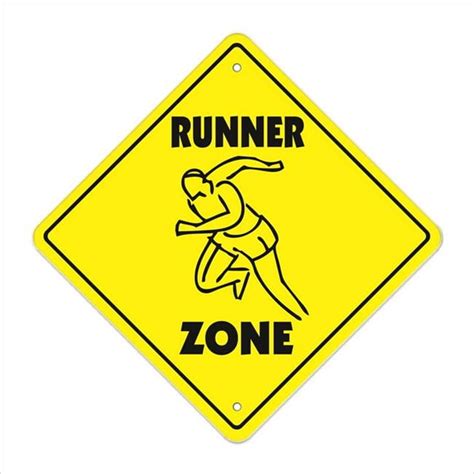 12 X 12 In Zone Xing Crossing Sign Runner