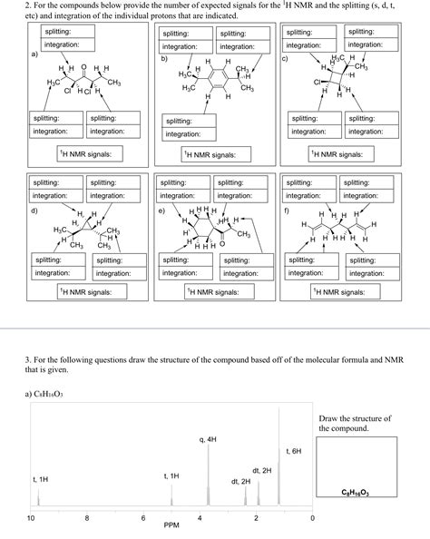 Please Answer All Parts Of Questions 2 And 3 Molecule I D