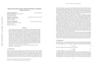 Bayesian Non Linear Latent Variable Modeling Via Random Fourier