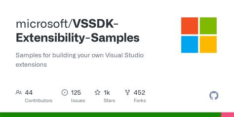 Github Microsoft Vssdk Extensibility Samples Samples For Building