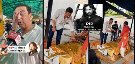 Mukul Dev Funeral Rahul Dev Performs Last Rites In Delhi Vindu Dara
