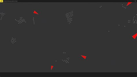 Artstation Creative Code P5js Flocking With Predator Prey Interactive Relationship