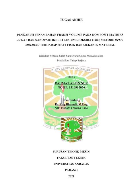 PDF TUGAS AKHIR Unandscholar Unand Ac Id 71143 5 Tugas Akhir Full