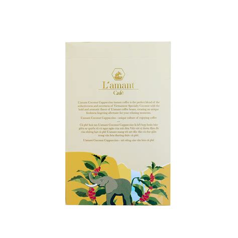 Cà phê hoà tan L amant Cafe Coconut Cappuccino Hộp g x gói