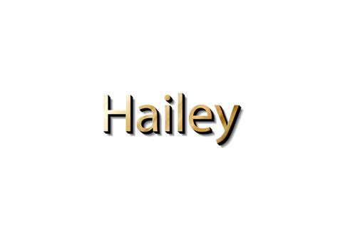 HAILEY NAME MOCKUP PNG