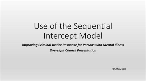 Pdf Use Of The Sequential Intercept Model Dokumentips