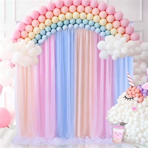 Rainbow Curtain Backdrop Amazon Com Sparkle Backdrop Curtain 2 Panels