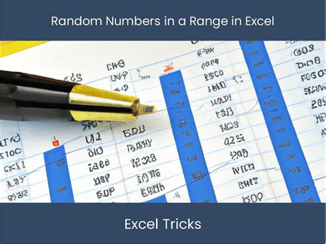 Generate Random Numbers In Excel Easy And Efficient Method Excel