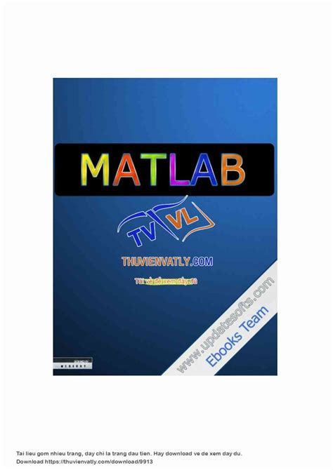 Pdf Matlab Toàn Tập Thư Viện Vật Lý