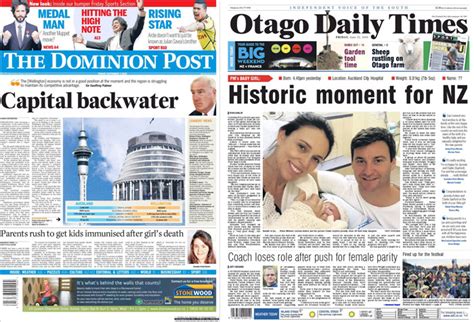 Dom Post Odt Up In Latest Nielsen Newspaper Toplines Updated Mad