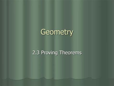 PPT Geometry PowerPoint Presentation Free Download ID 4016647