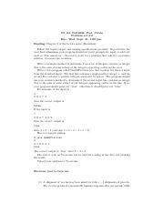 PS Pdf CS Fall Prof Calvin Problem Set Due Wed Sept Pm Reading