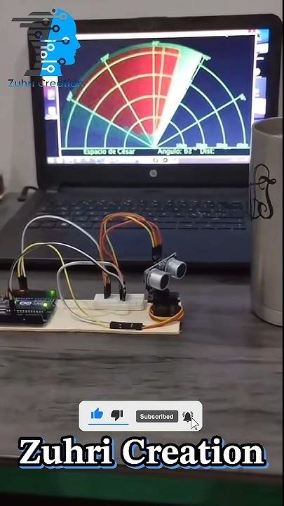 🟢mini Radar📡 System Using Arduino🤖 Viral Arduinoproject