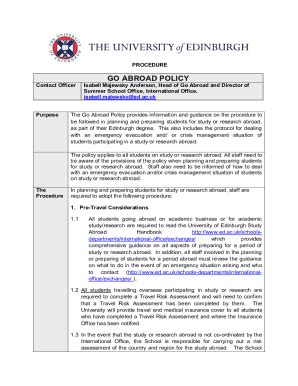 Fillable Online Policy Template V01 Draft Fax Email Print PdfFiller