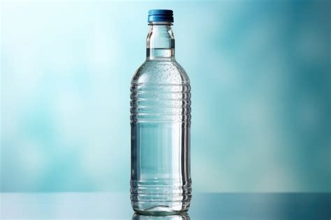 Прозрачная бутылка с водой в студии Бесплатно Фото