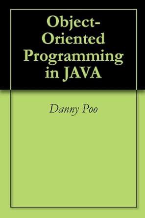 Object Oriented Programming In Java Ebook Poo Danny Amazon In Books