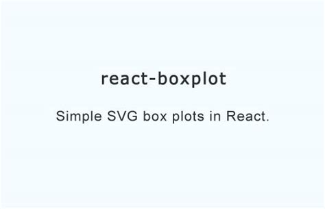 Simple Svg Box Plots In React