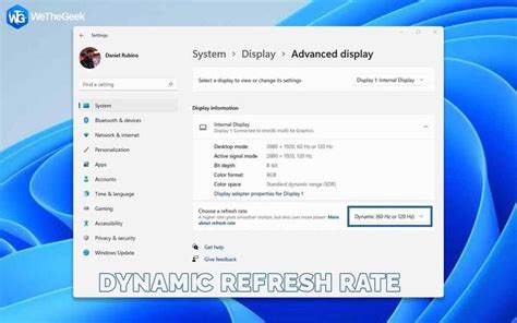 How To Enable Dynamic Refresh Rate On Windows
