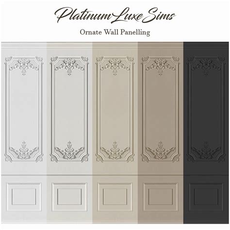 Ornate Wall Panelling Sims 4 Sims Sims 4 Cc Furniture