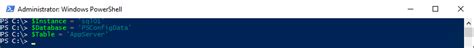 Store Environmental Code In A Sql Server Database For Powershell