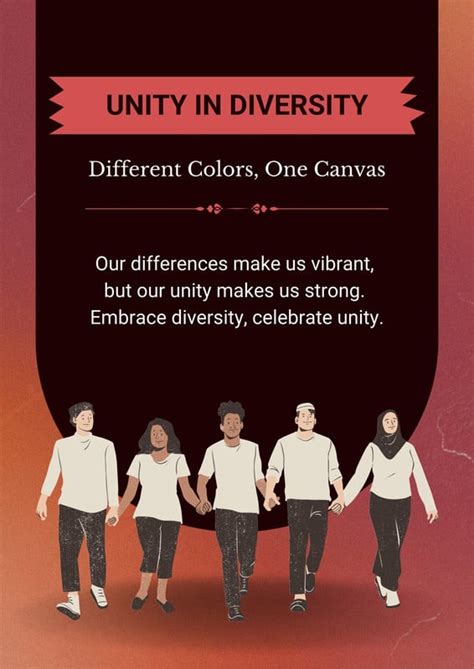 Free Customizable Unity In Diversity Poster Templates Canva