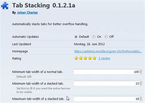 Tab Stacking For Firefox Introduces Better Tab Overflow Handling