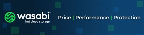 wasabi does just one thing cloud storage and we just partnered with