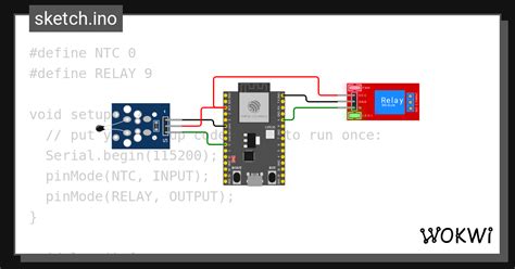 Dekatempareture Sensorntc Wokwi Esp32 Stm32 Arduino Simulator
