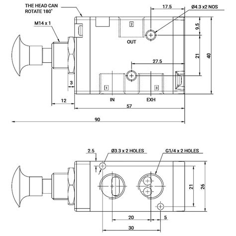 32 Push Pull Valve Manual And Spring Return Dcc Series Pneumatic