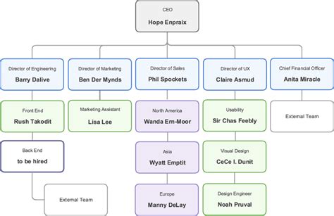 Org Chart Example Flow Chart Org Chart Marketing Director