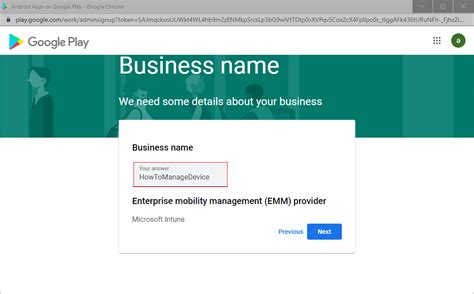 How To Configure Intune Enrollment Setup For Android Enterprise Device Management Device