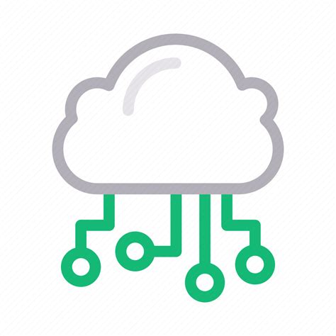 cloud computing database network storage icon download on iconfinder