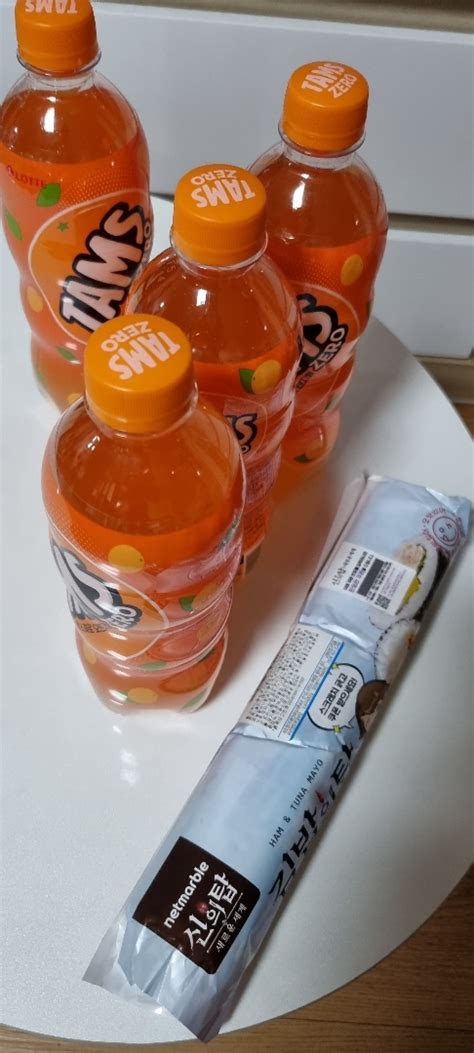 롯데 탐스제로오렌지600ml 배민스토어