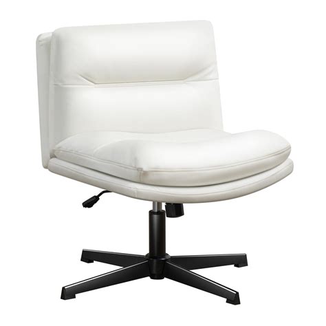 Darkecho Office Chair Armless Desk Chair No Wheelsthick Padded Leather