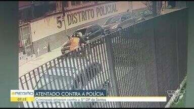 Bom Dia Região Criminosos atiram contra sede do 5º distrito policial