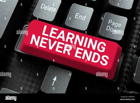 Sign Displaying Learning Never Ends Word Written On Content Marketing
