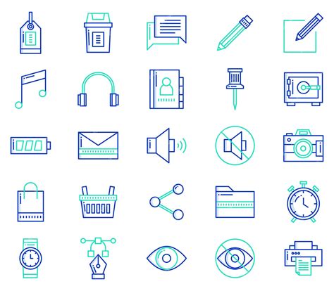 premium vector user interface basic ui icon set web icon