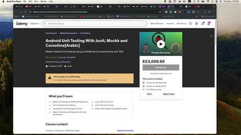Mahmoud Ramadan On Linkedin 👉 Android Unit Testing Course Update The