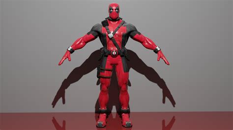3d Deadpool Turbosquid 2052411