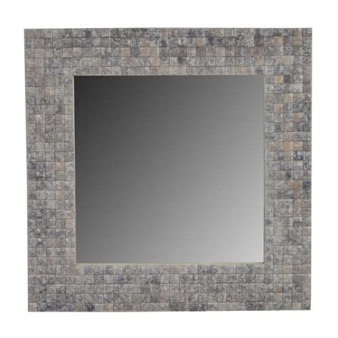 Blanche Rectangular Woven Seagrass Mirror White Wash Hilton Head