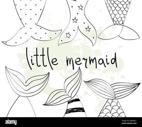 Vector Cute Mermaids Stock Vector Image And Art Alamy