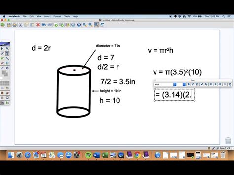 Diameter Of A Cylinder Formula