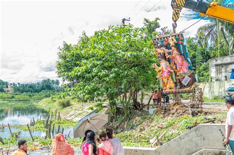 Durga Puja Immersion Editorial Image Image Of India 258591870