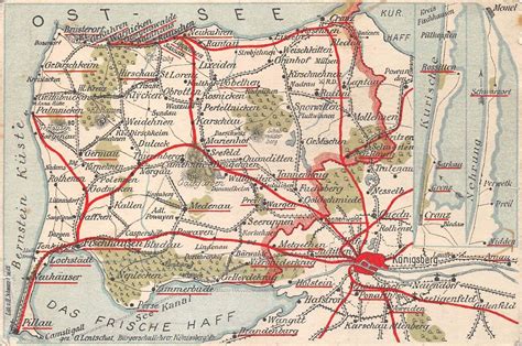 AK Landkarte Königsberg Ostpreußen Postkarte vor 1945 de picclick