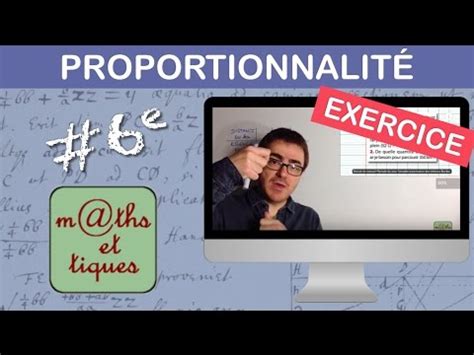 Exercice Appliquer La Proportionnalit Sixi Me Youtube